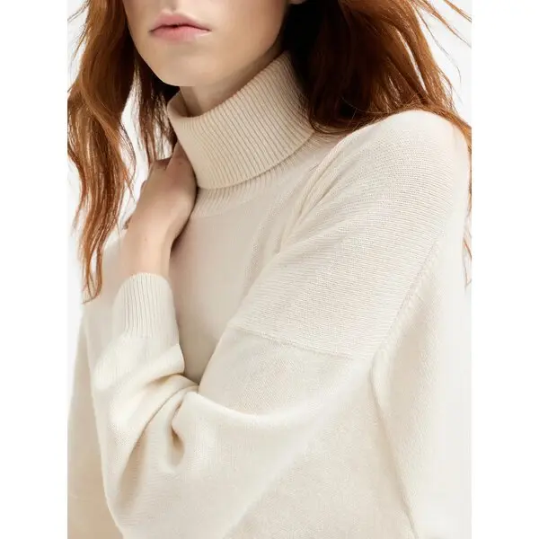 Brunello Cucinelli Cashmere High Neck Sweater - Cream