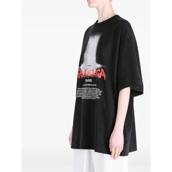 Balenciaga Graphic Print Oversized T-shirt