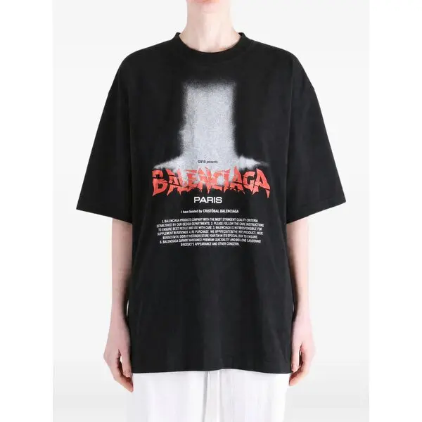 Balenciaga Graphic Print Oversized T-shirt