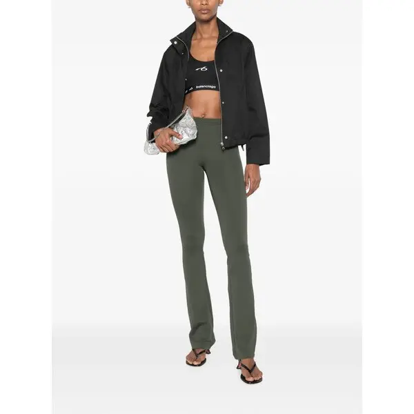 Balenciaga Dark Stretch Trousers - Green