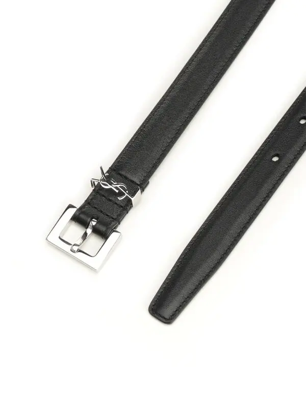Saint Laurent Cassandre Belt - Black