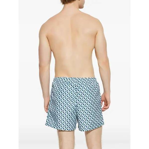 Casablanca Cubist Cc Monogram Print Swim Shorts