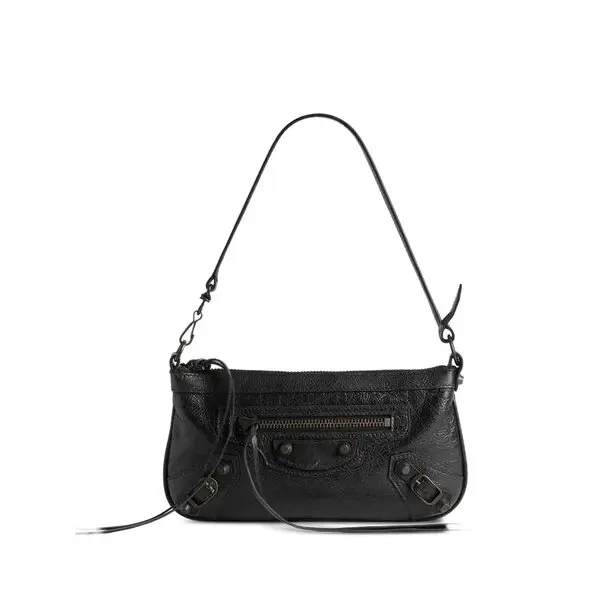 Balenciaga Grained Leather Tote Bag - Black