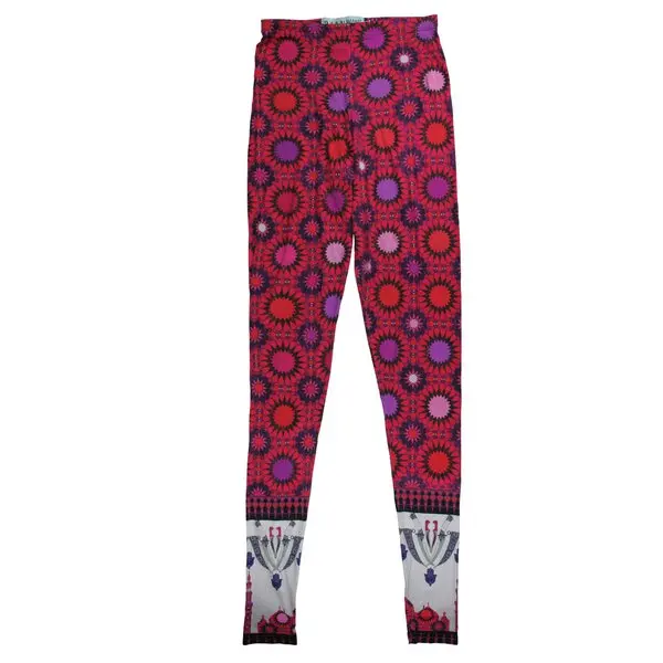 TRAMP IN DISGUISE Aziz Silk Leggings - Red
