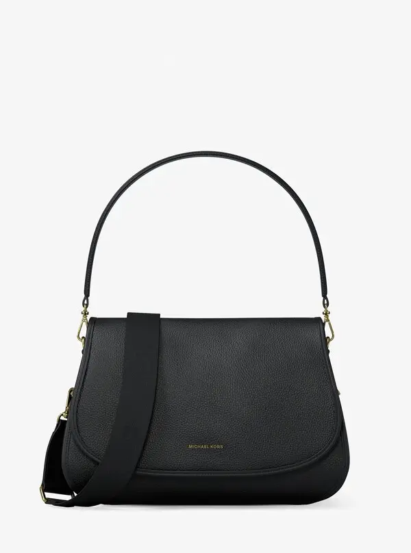 Michael Kors Holmes Medium Convertible Messenger Bag - Black