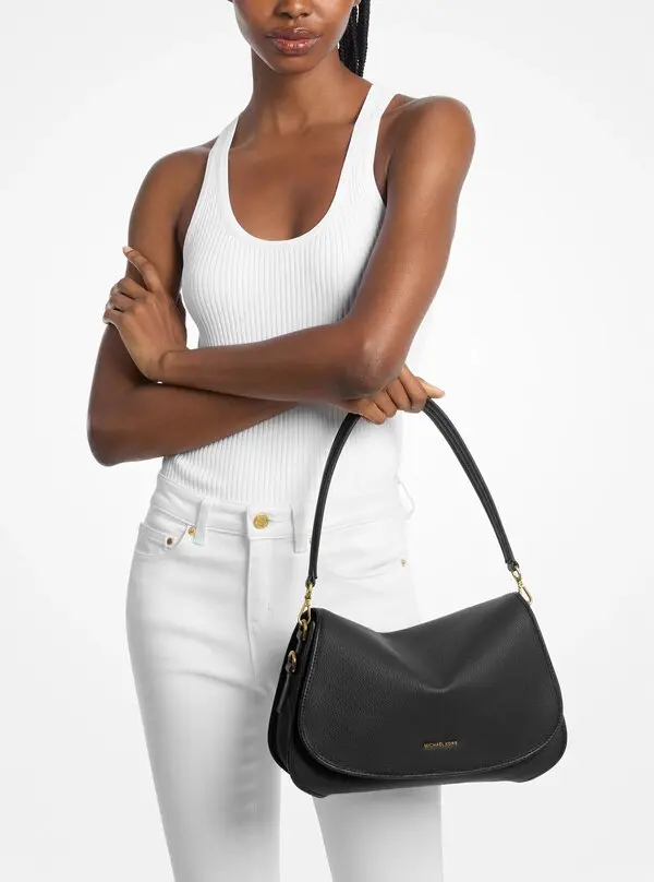 Michael Kors Holmes Medium Convertible Messenger Bag - Black