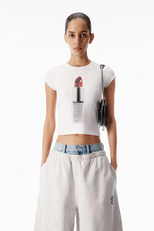 Alexander Wang Lipstick Baby Tee