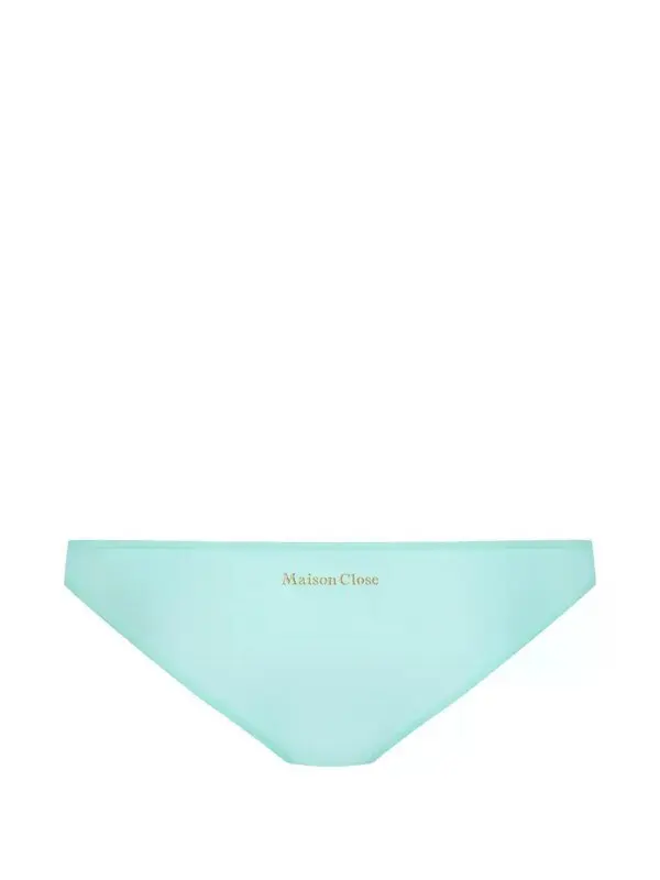 MAISON CLOSE Double Sens Sheer Briefs - Blue