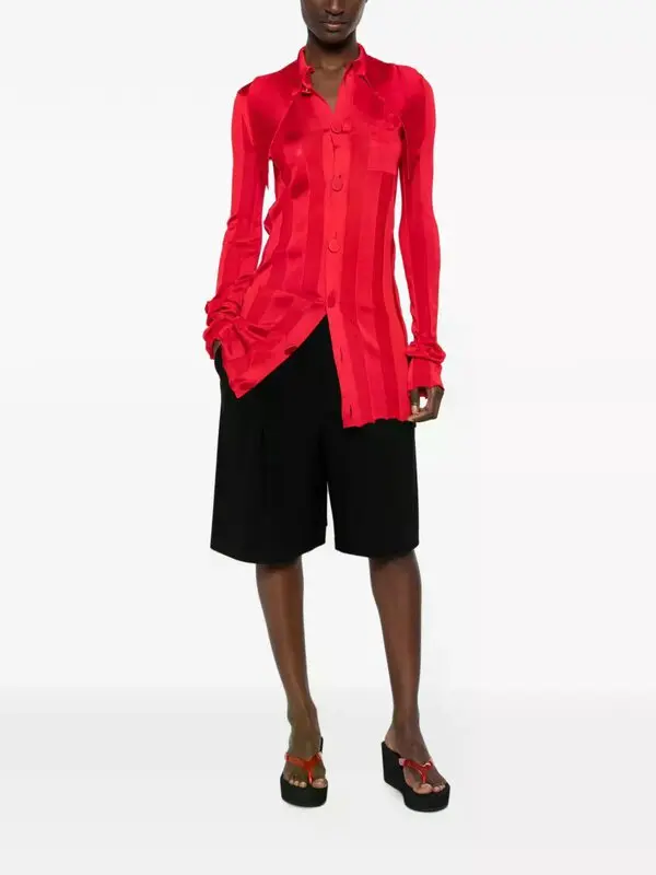 ROT The Queen Ribbed-knit Shirt