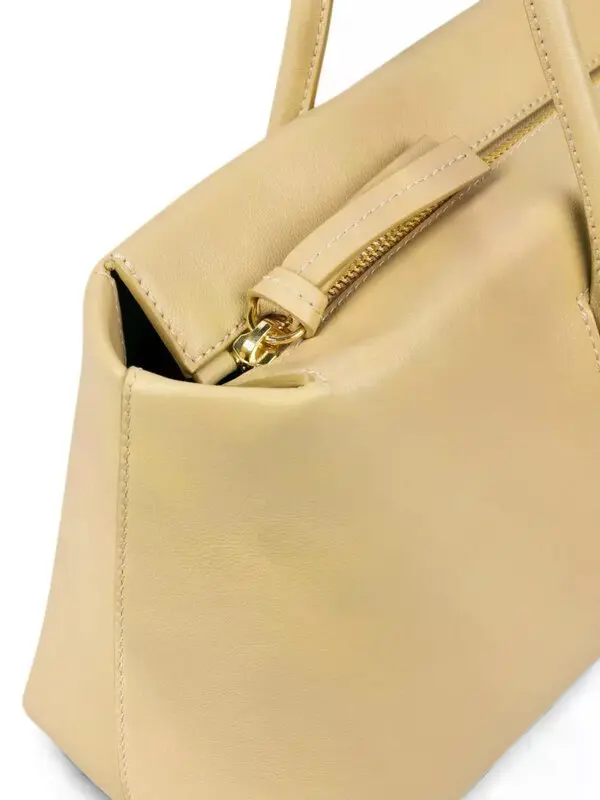 DEMELLIER Stockholm Grain Leather Shoulder Bag - Neutrals