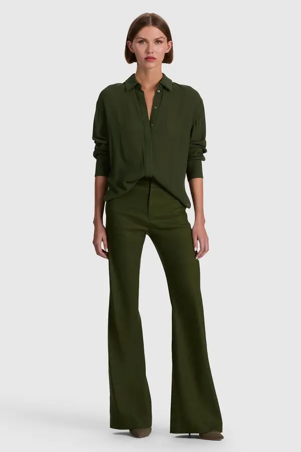 Alice + Olivia Andrew Linen Pant