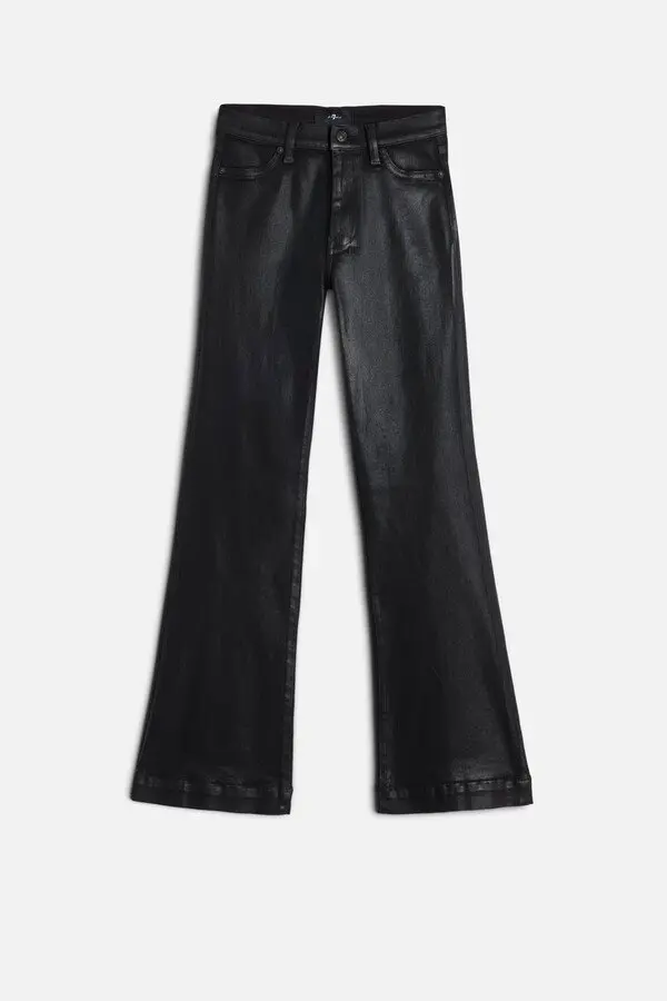 7 For All Mankind Tailorless Dojo In Coated Slim Illusion - Black
