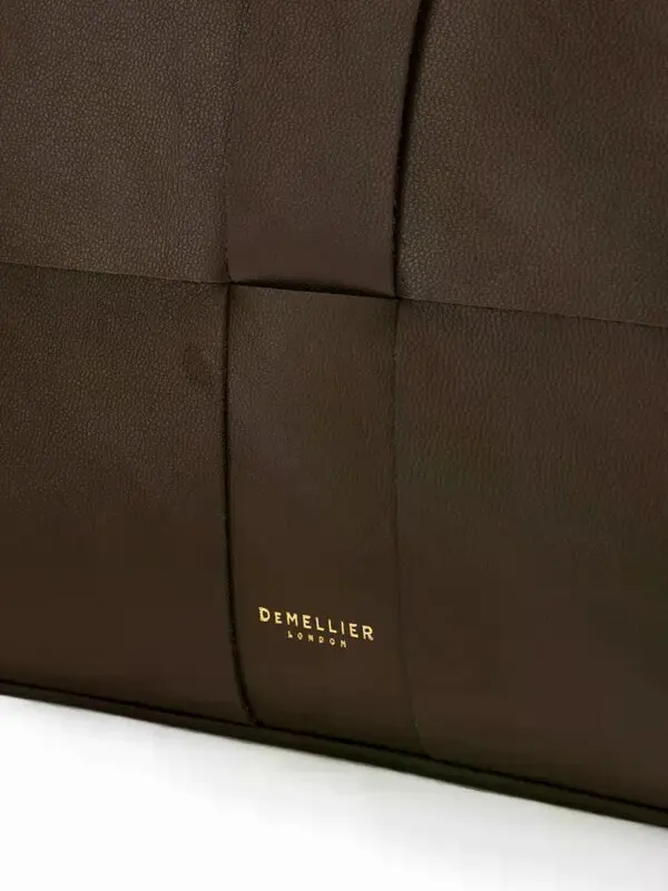 DEMELLIER Florence Woven-leather Tote Bag - Brown