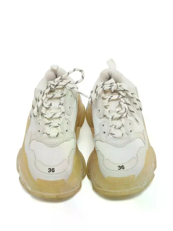 Balenciaga Triple S Panelled Sneakers - Neutrals