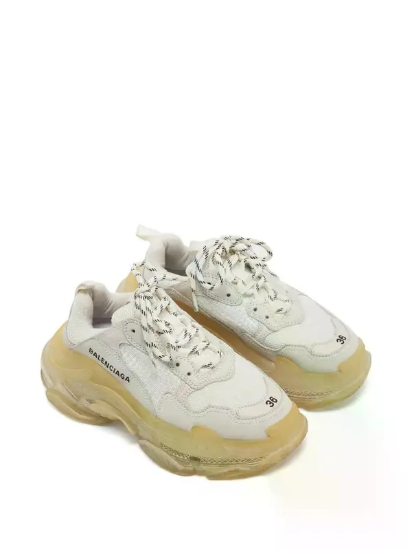 Balenciaga Triple S Panelled Sneakers - Neutrals