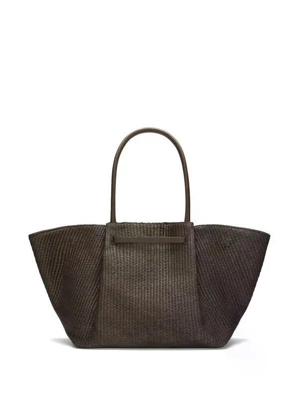 DEMELLIER New York Raffia Tote Bag - Brown
