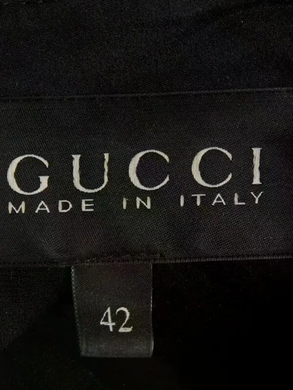 Gucci Leather Sleeveless Mini Dress