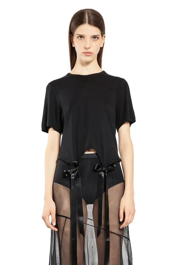 Simone Rocha Easy T-shirt With Bow Tails