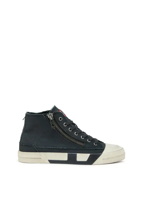 DIESEL® S-d-verse High-top Canvas Sneakers - Black