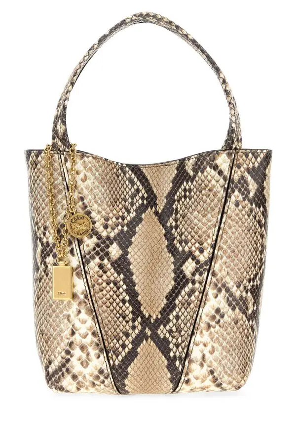 Chloé Printed Leather Spin Handbag - Multicolor