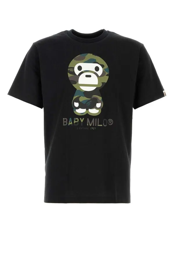 A BATHING APE Cotton 1st Camp Baby Milo T-shirt