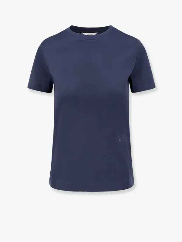 Max Mara Nerina Cotton Tshirt With Embroidery