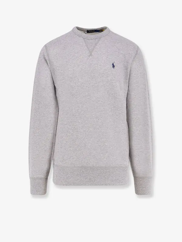 Polo Ralph Lauren Cotton Blend Sweatshirt With Logo - Grey