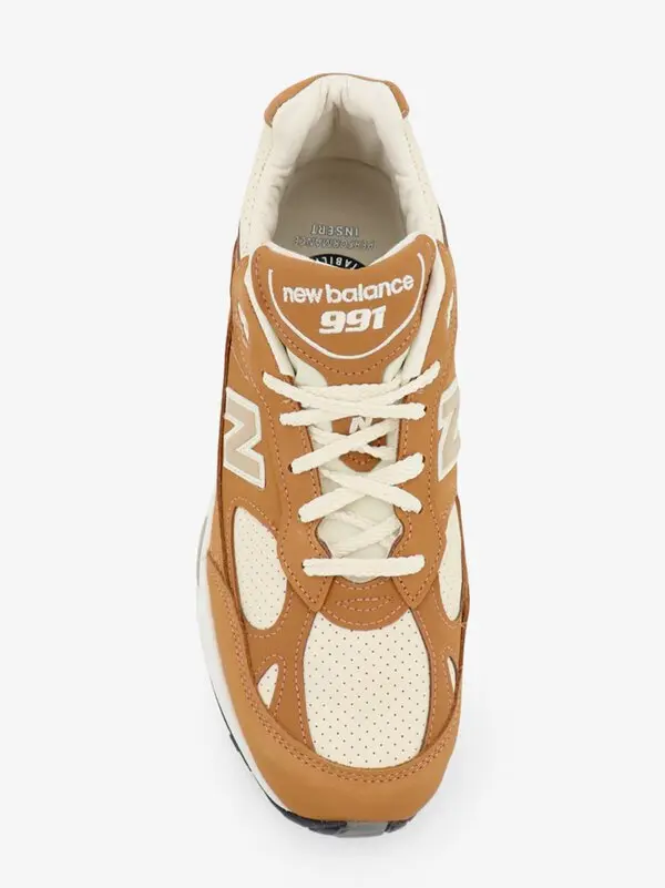 NEW BALANCE 991 Tier Leather Sneakers With Iconic Side Logo