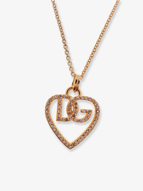 Dolce & Gabbana Brass Necklace With Rhinestones