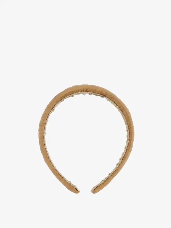 Dolce & Gabbana Rayon Headband - Beige