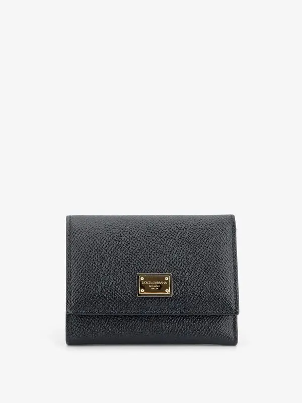 Dolce & Gabbana Hammered Leather Wallet - Black