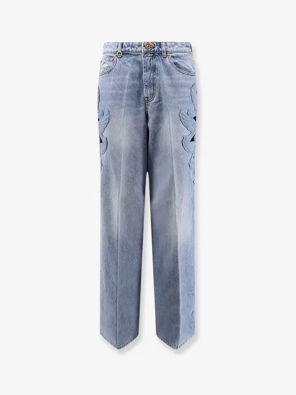 Zimmermann Alchemy Applique Relaxed Flare Denim Jeans