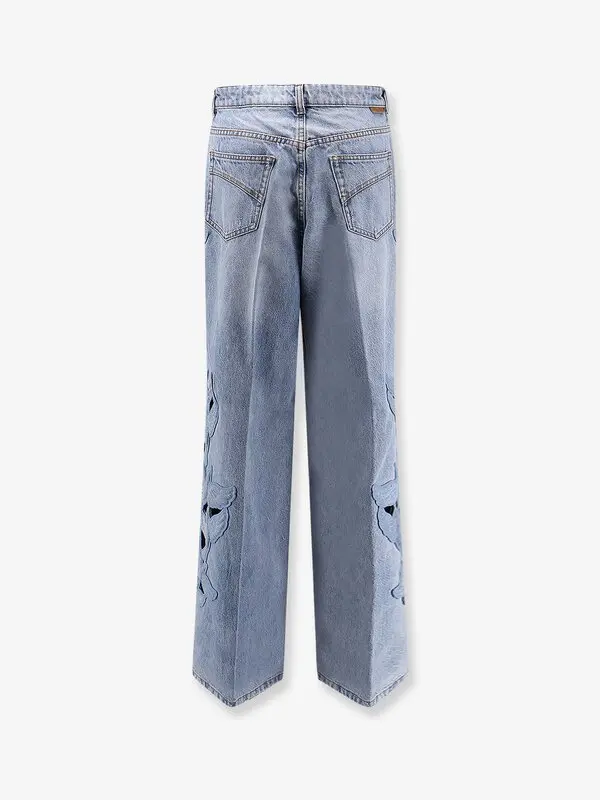 Zimmermann Alchemy Applique Relaxed Flare Denim Jeans