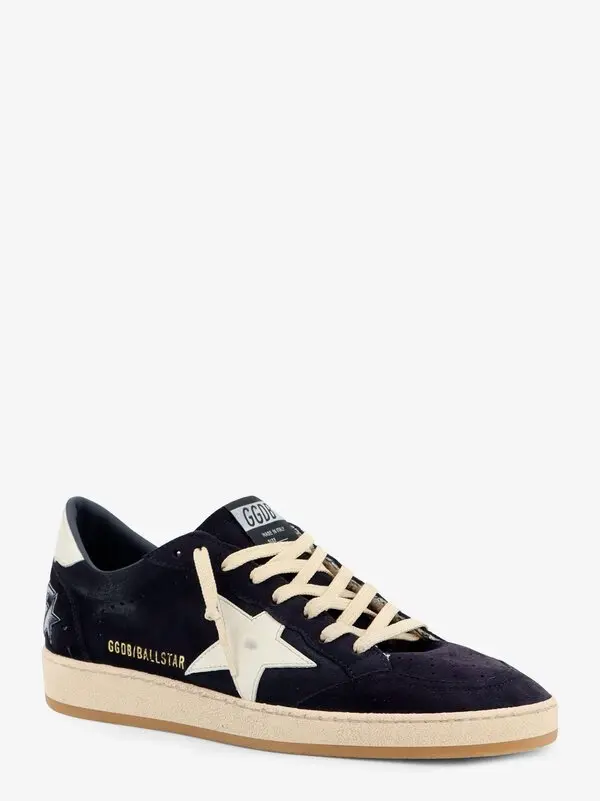 GOLDEN GOOSE Ballstar Suede Sneakers - Black