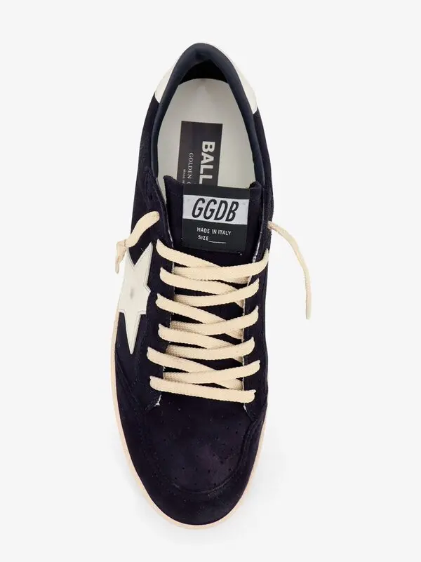GOLDEN GOOSE Ballstar Suede Sneakers - Black