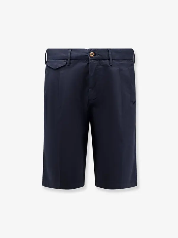 NUGNES 1920 Stretch Cotton Bermuda Shorts