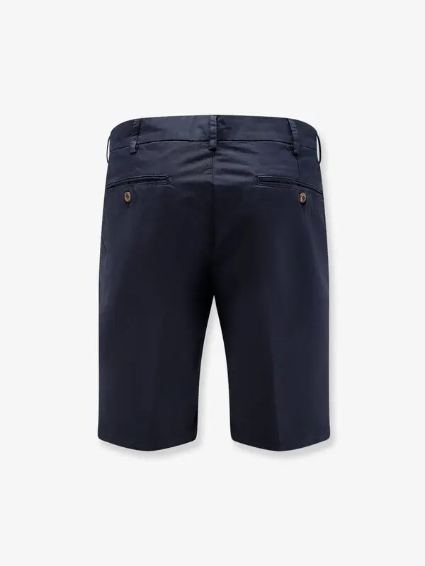 NUGNES 1920 Stretch Cotton Bermuda Shorts