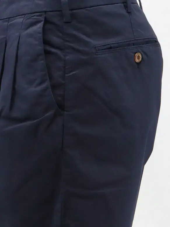 NUGNES 1920 Stretch Cotton Bermuda Shorts