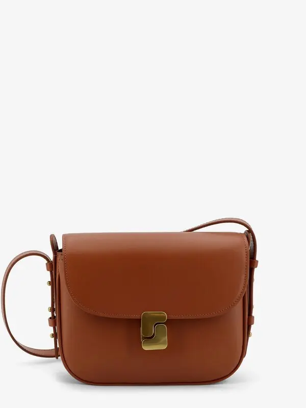 Soeur Bellissima Mini Leather Crossbody Bag - Brown