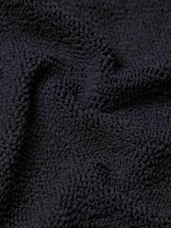 Hunza G Crinkle Fabric One-piece Swimsuit - Black