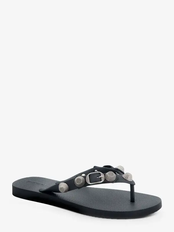 Balenciaga Cagole Flip Flops With Studs