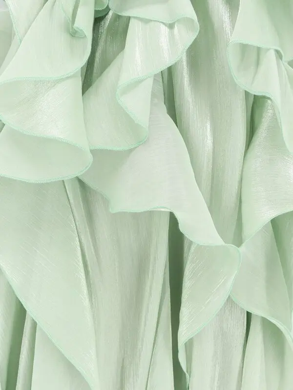 ACTUALEE Sleeveless Ruffled Maxi Dress