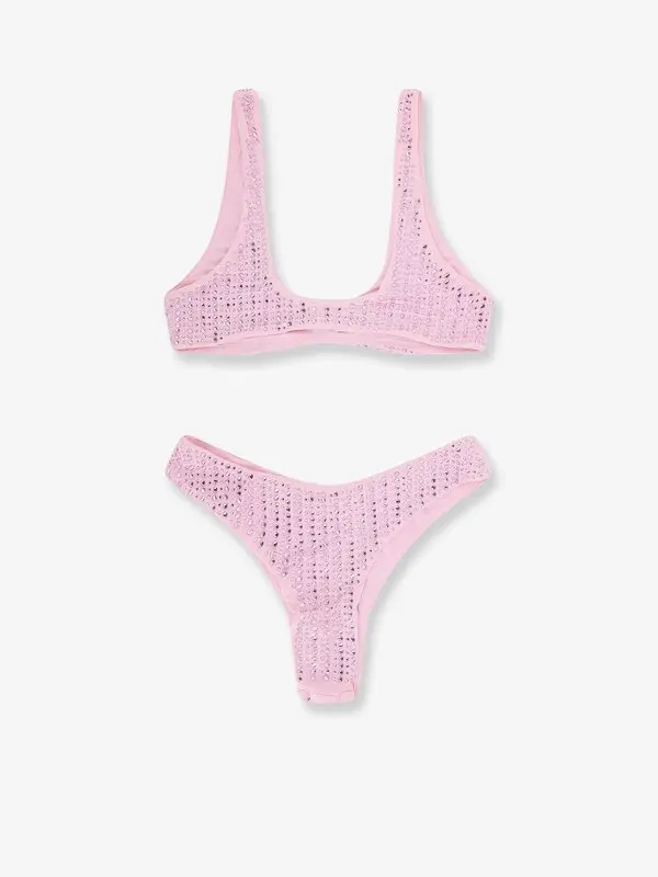 VENUJA Bikini With Allover Rhinestones