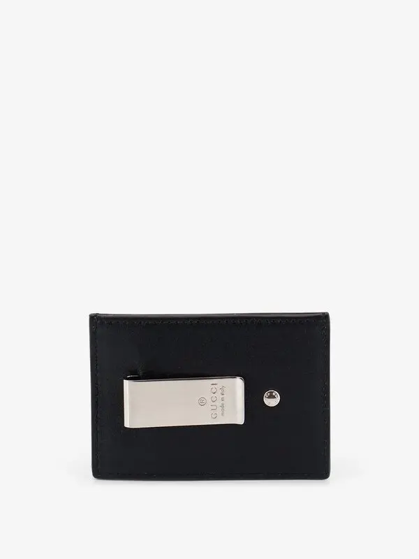 Gucci Gg Marmont Leather Card Holder With Money Clip