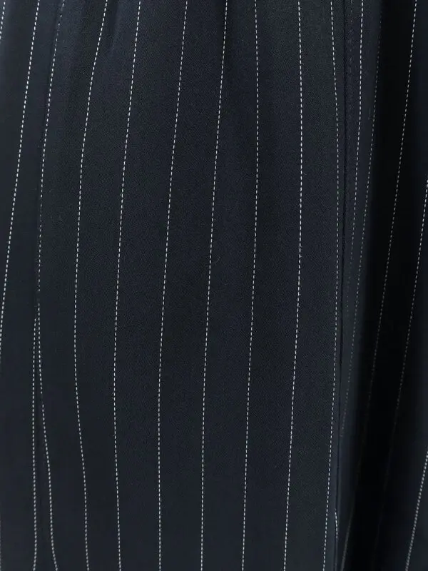 THE FRANKIE SHOP Oakdale Recycled Material Pinstripe Trousers - Blue