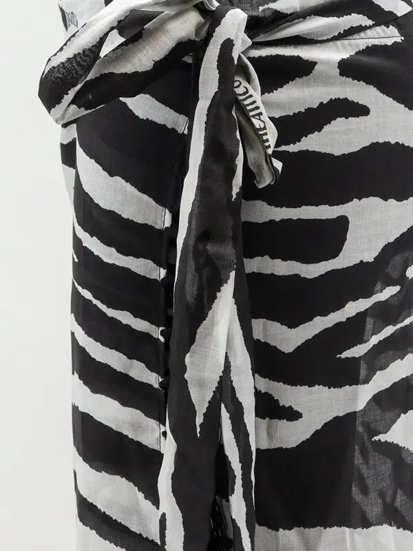 Attico Pareo Cotton Skirt