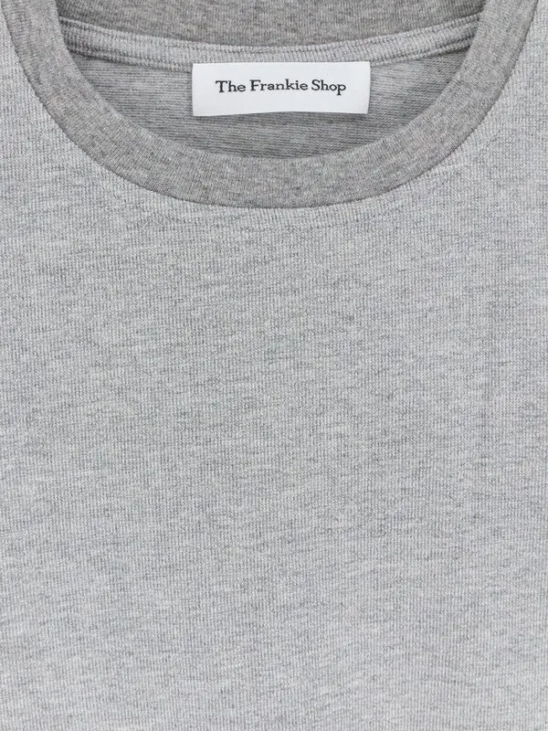 THE FRANKIE SHOP Hugo Ribbed Cotton Blend Tshirt