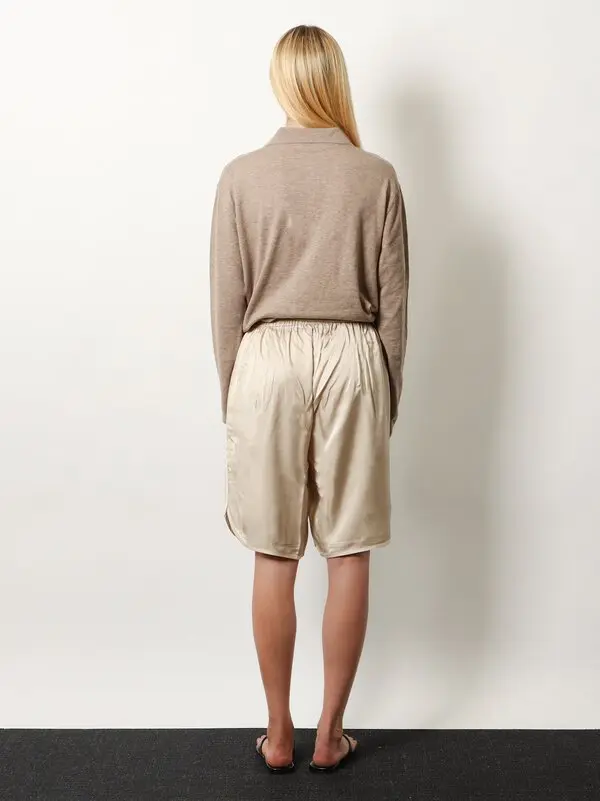 THE FRANKIE SHOP Nelis Satin Bermuda Shorts