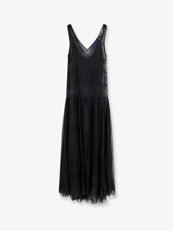 MES DEMOISELLES Domenica Long Dress - Black