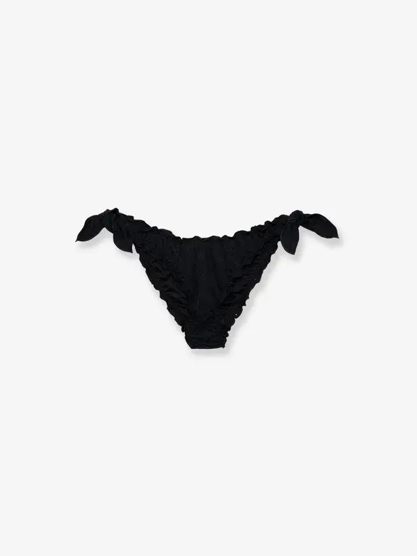 MC2 SAINT BARTH Moon Lurex Bikini Bottoms - Black